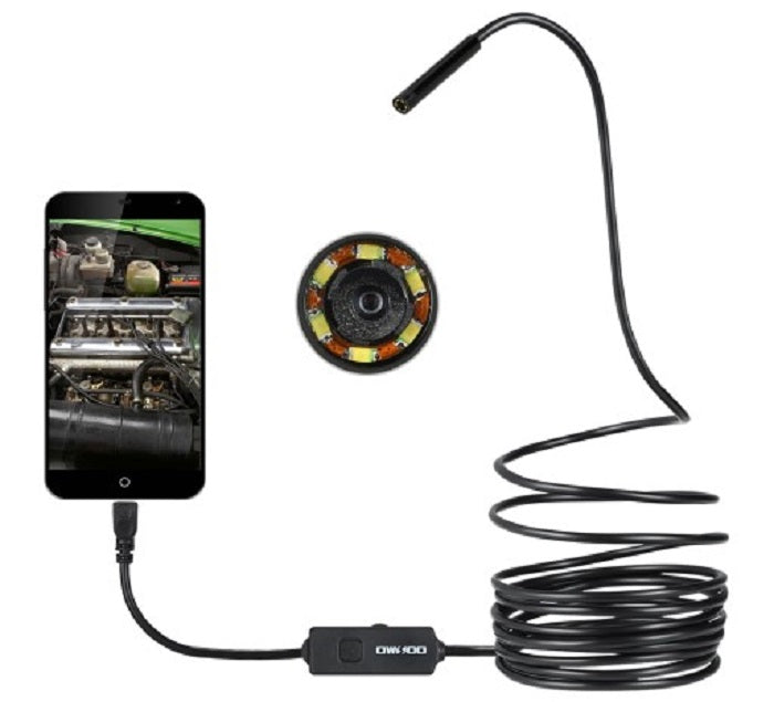 Camera endoscop 2 in 1, waterproof, pentru Android si Windows – nortiastore
