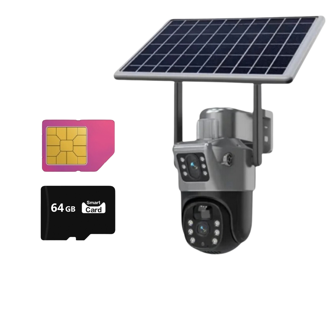 Camera Solara 4G Duala 8mp - cu Slot de Cartela SIM 4G, Viziune Noctur ...